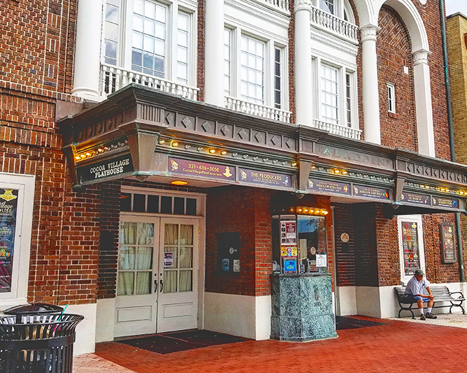 The stately brick fa&ccedil;ade of Cocoa Village Playhouse welcomes visitors with vintage charm and architectural elegance that whispers tales of the Roaring Twenties.