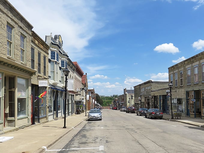 Mineral Point's skyline unfolds like a historical novel, each limestone building telling stories of miners, artists, and dreamers who shaped this unique Wisconsin gem.