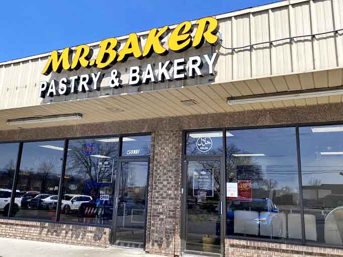The golden Mr. Baker sign shines like a beacon of buttery promise on Ford Road, luring pastry pilgrims from miles around.
