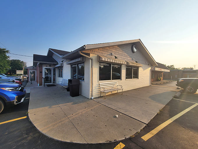 The unassuming exterior of Nutcracker Family Restaurant hides a time portal to simpler days when calories didn't count and smiles were the only currency needed.