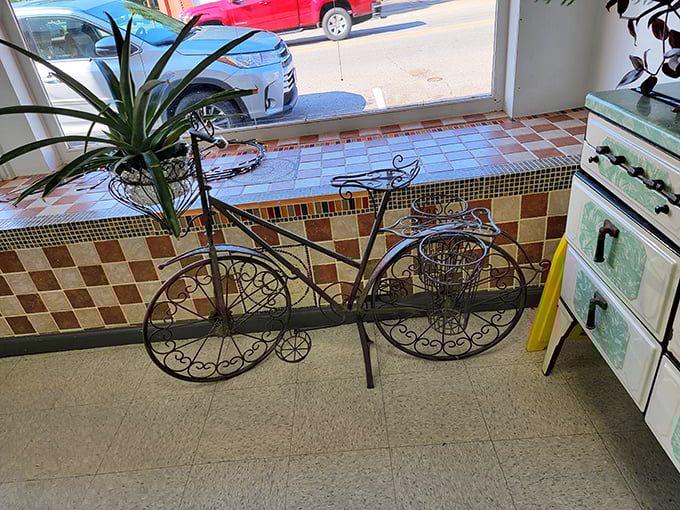 This whimsical bicycle planter isn't just decoration &ndash; it's a reminder that at Holtman's, even the simplest things are handled with creative care.