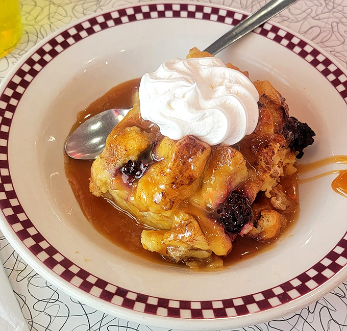 Warm, custardy bread pudding that could make even the most dedicated dieter whisper, "Worth it," with absolutely zero regrets.