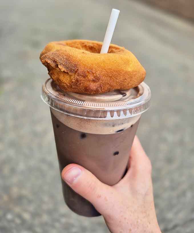 Pairing an iced mocha with a donut is like introducing two best friends who didn't know they needed each other.