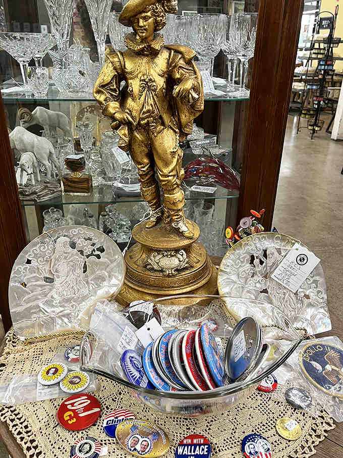 Rock legends watch over diners from vibrant walls, creating an atmosphere that's part art gallery, part comfort food sanctuary.