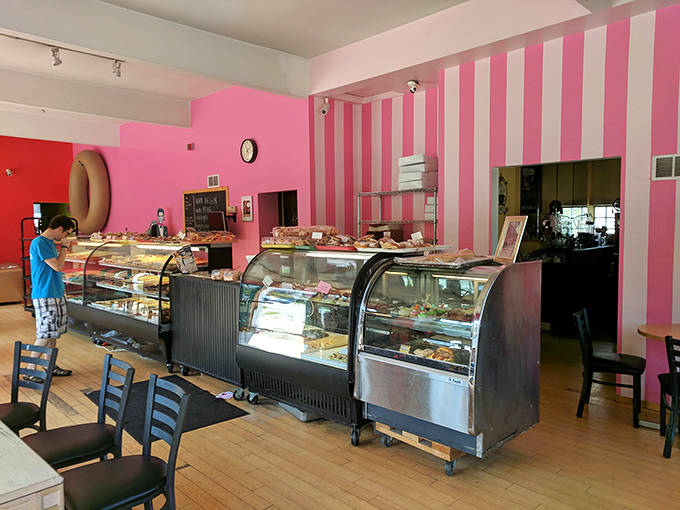 Behind the counter is where the magic happens &ndash; each pastry a testament to the art of traditional baking.