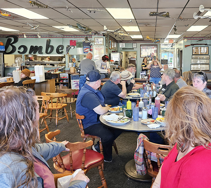 The dining area feels like a briefing room where stories and meals are shared with equal enthusiasm &ndash; mission: delicious always accomplished.
