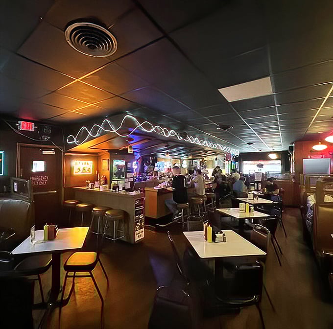 The warm glow of the bar area welcomes regulars and newcomers alike to this Minneapolis institution.