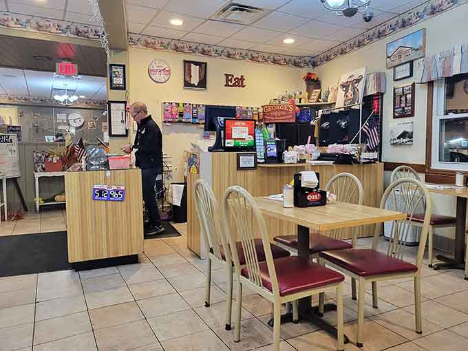 The counter area and open kitchen let you watch the breakfast magic happen, because transparency is delicious.