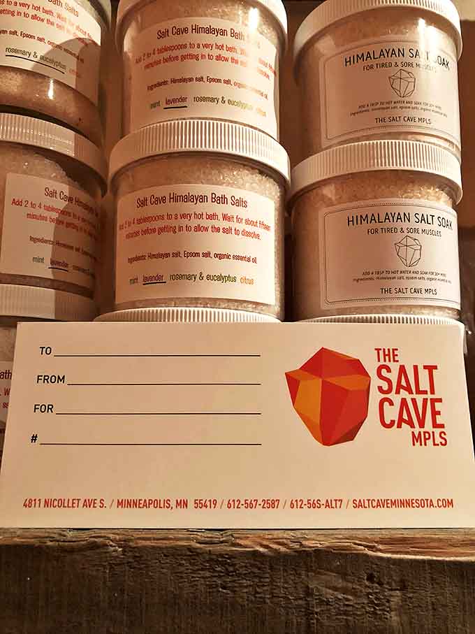 Bath salts lined up like soldiers ready for duty &ndash; each container a promise of relaxation waiting to be dissolved.