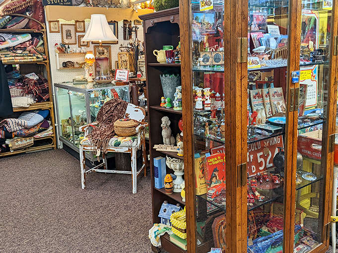 Vintage toys and collectibles create a colorful tapestry of nostalgia, triggering memories of childhood wonder and simpler times.