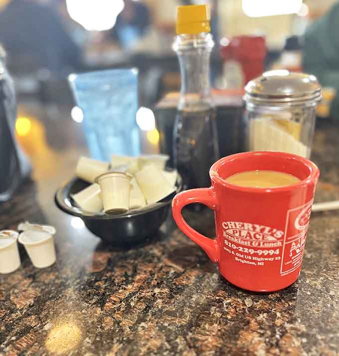 Hot tea served properly with real cups and saucers shows attention to details that separate good restaurants from great ones.