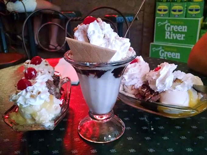 The sundae lineup looks like a family reunion of frozen treats, each with its own personality but sharing the same sweet DNA.