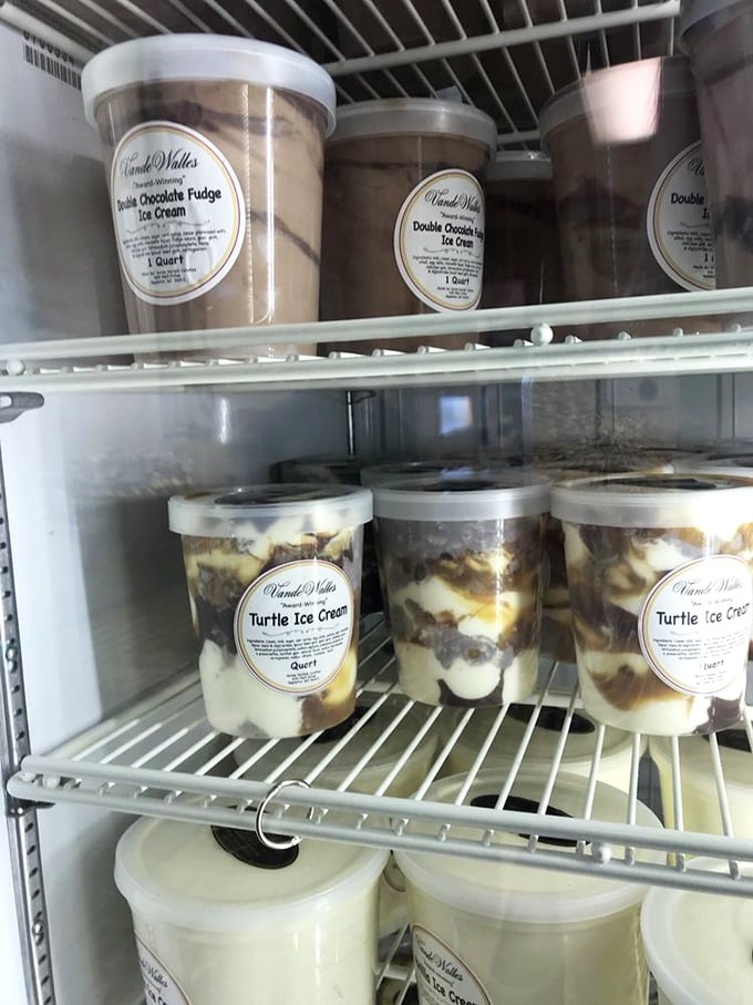 Cool creations! Their handcrafted ice cream comes in flavors like Double Chocolate Fudge and Turtle, proving frozen treats deserve gourmet treatment too.