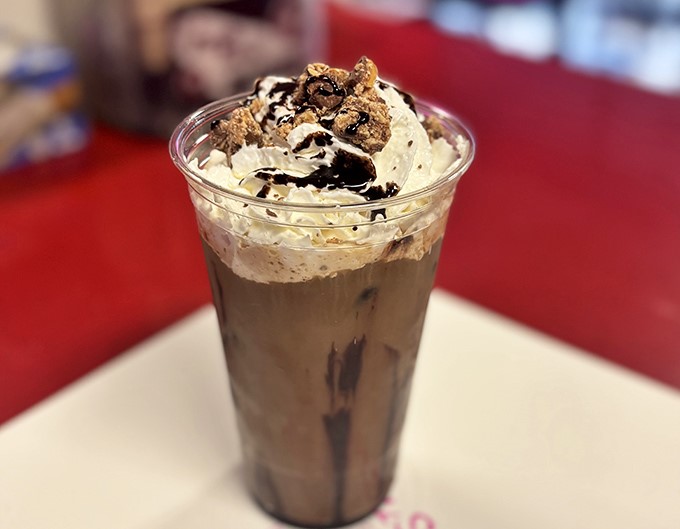 Iced Coffee: A caffeinated swimming pool topped with whipped cream mountains &ndash; not just waking you up, but making you high-five strangers.