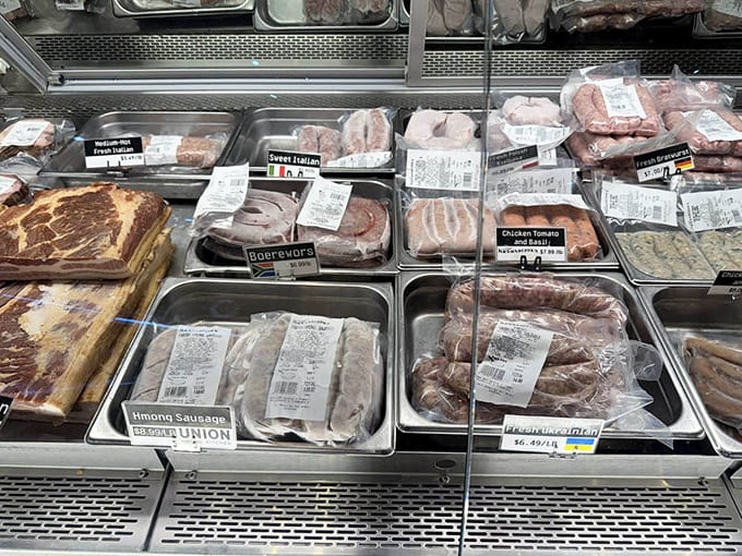 Behind the glass lies a carnivore's dream &ndash; house-made sausages and specialty meats crafted with recipes passed down through generations.