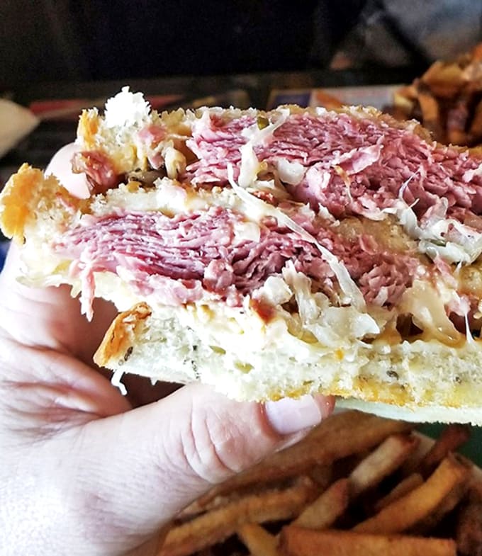 Vintage kitchen treasures line the shelves, reminding us that cooking used to require more gadgets and significantly more cabinet space.