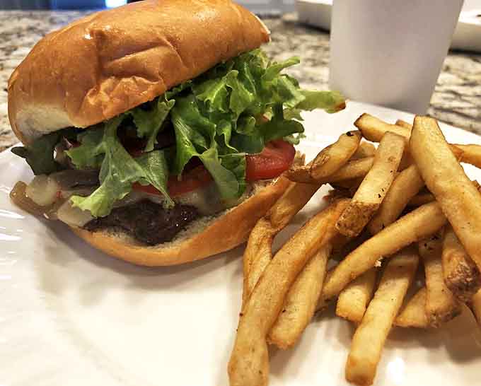 This burger isn't just food &ndash; it's edible architecture, carefully constructed for maximum flavor in every perfectly balanced bite.