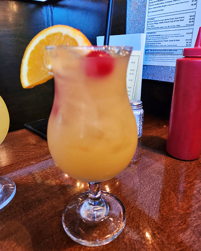 The house sangria offers a colorful departure from typical tavern drinks &ndash; fruity, refreshing, and deceptively potent, it's summer in a glass no matter what the Wisconsin weather is doing outside.
