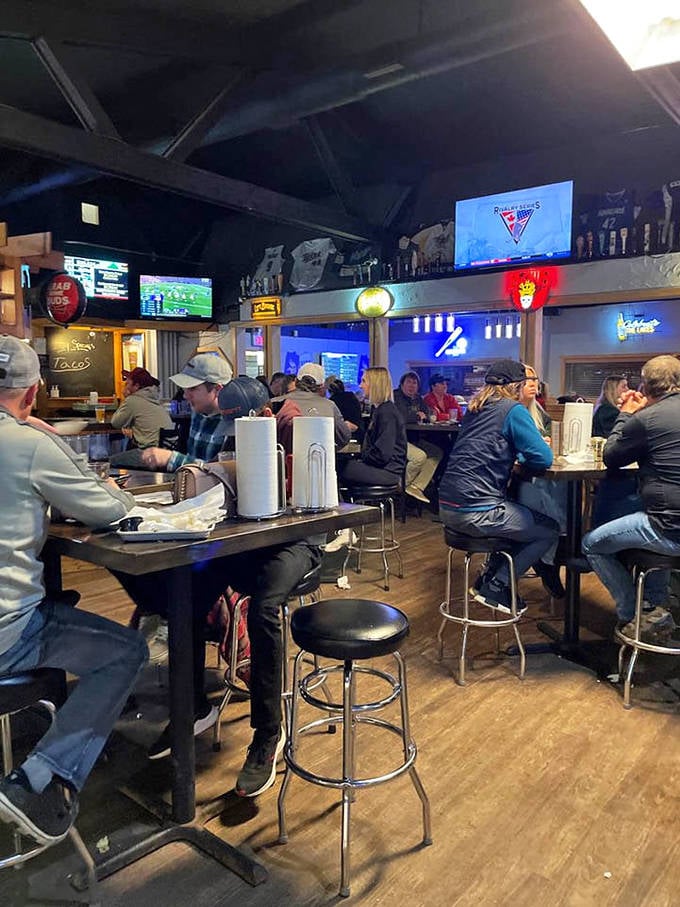 Where BBQ brings people together &ndash; the dining room buzzes with conversation, laughter, and the occasional food-induced moment of silence.