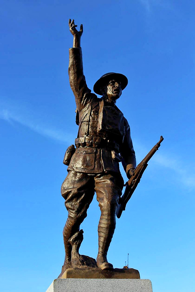 Statues commemorating heroes who shaped Ohio's history, standing tall and reminding us where we came from and why it matters.
