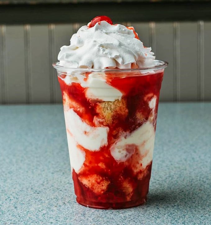 A strawberry parfait that layers sweetness and cream into a dessert that's both nostalgic and utterly satisfying.