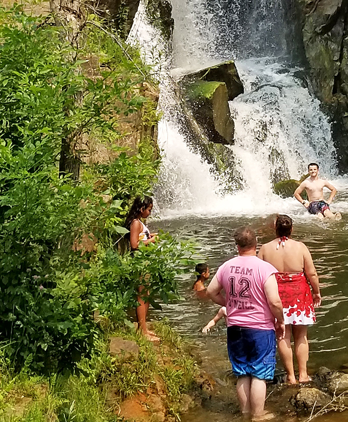 The ultimate swimming hole: where jumping in isn't just refreshing, it's a baptism into summer's simple joys.