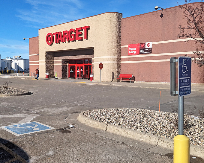 Target's familiar red bullseye welcomes shoppers seeking everything from toothpaste to trendy home d&eacute;cor in one convenient stop.