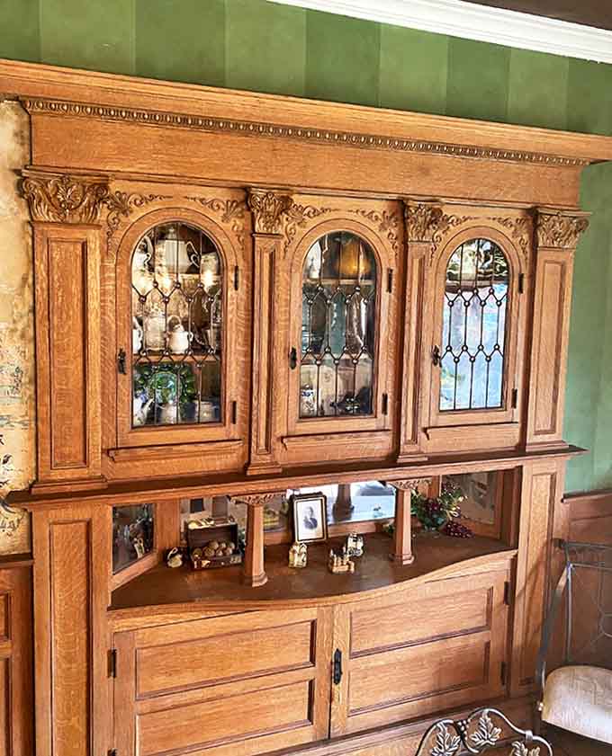 Antique woodwork and craftsmanship that reminds you they really don't make things like this anymore, and that's exactly why places like this are so special.