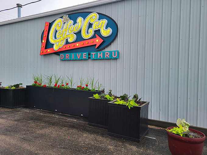 Bursts of greenery soften the industrial surroundings &ndash; these thoughtfully maintained planters show attention to detail extends beyond what's in your cup.