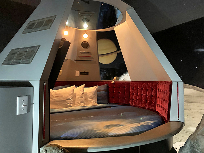 Peek inside a space capsule suite where astronaut dreams come true &ndash; the closest most of us will get to space travel without NASA credentials.