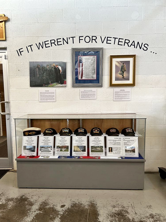 The museum honors veterans with thoughtful displays that remind visitors of the real people behind these machines, the men and women who served with courage and dedication.