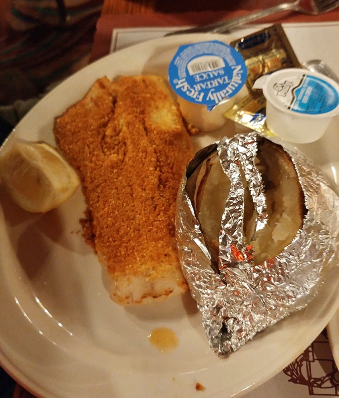 Perfectly breaded walleye with a fluffy baked potato &ndash; Minnesota's favorite fish given the Mancini's touch.