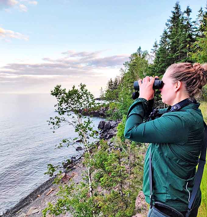 Beyond the adventure courses, the North Shore offers spectacular views of Lake Superior's vast blue expanse.