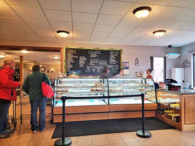 At the counter, friendly staff guide you through daily specials while the bakery case performs its siren song of sweet temptation.