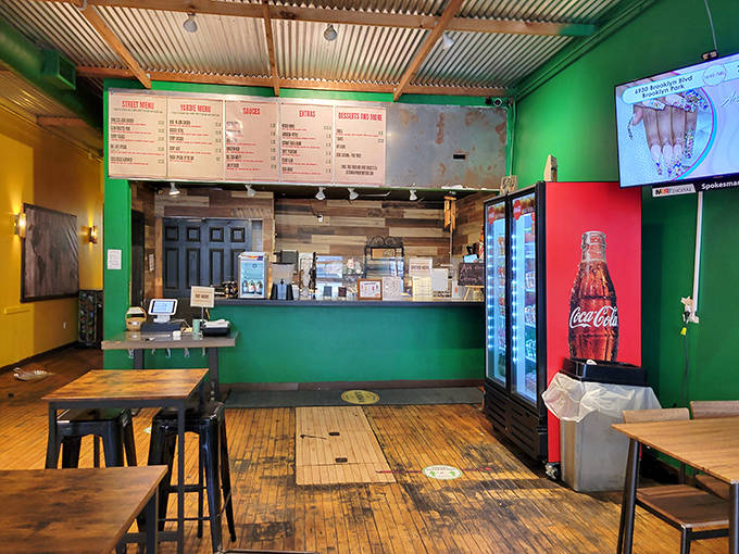 Where the magic happens &ndash; the ordering counter promises Caribbean treasures that'll make you forget you're in the Midwest.