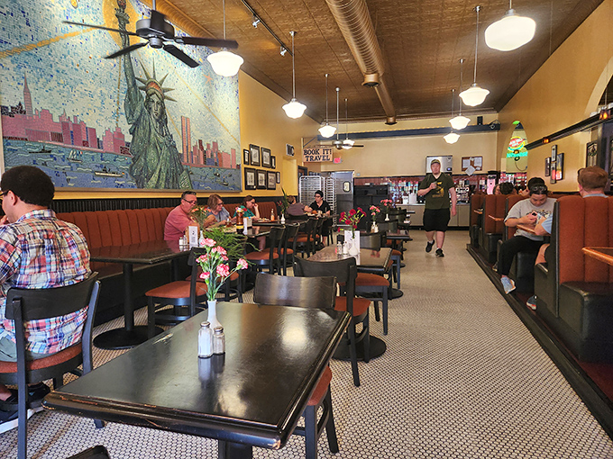 Where strangers become friends over plates of pierogies and kielbasa, sharing the universal language of "mmm" across generations.