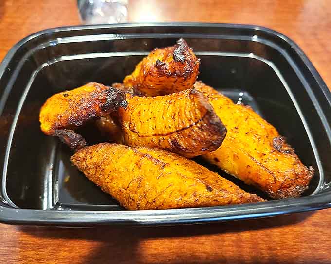 Fried plantains &ndash; nature's candy &ndash; caramelized to sweet perfection and ready to complement your spicy main course.