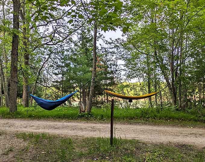 Hammock heaven &ndash; where doing absolutely nothing becomes an art form worthy of serious dedication and practice.