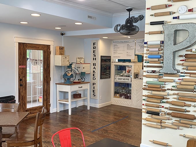 The cozy interior invites lingering conversations over coffee and dessert, where time slows down and calories don't count.