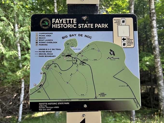 Adventure begins with a map&mdash;this trail guide promises discoveries around every bend in Fayette's 711 acres of historical wonderland.
