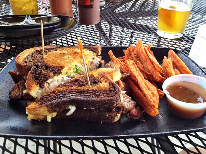 The Roundhouse Reuben transforms traditional brisket into sandwich perfection &ndash; proof that barbecue innovation is alive and well in Trenton.
