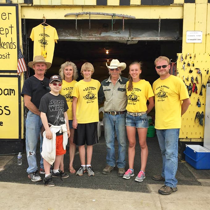 The friendly faces behind the floating fun &ndash; K & K's staff ensures everyone's river journey goes smoothly.