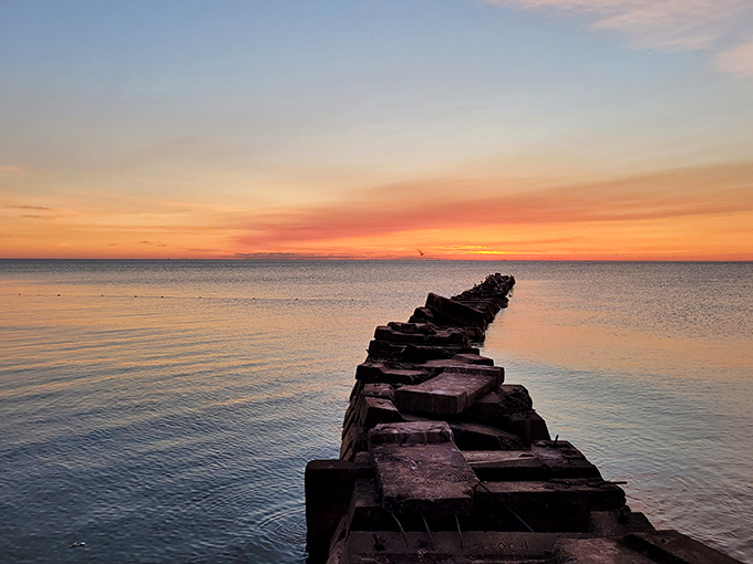 That magical moment when day surrenders to evening, painting the sky in colors no filter could improve.