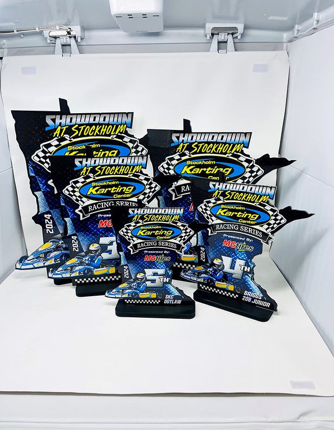 Trophies await those who master the track, tangible reminders of days spent chasing the perfect racing line.