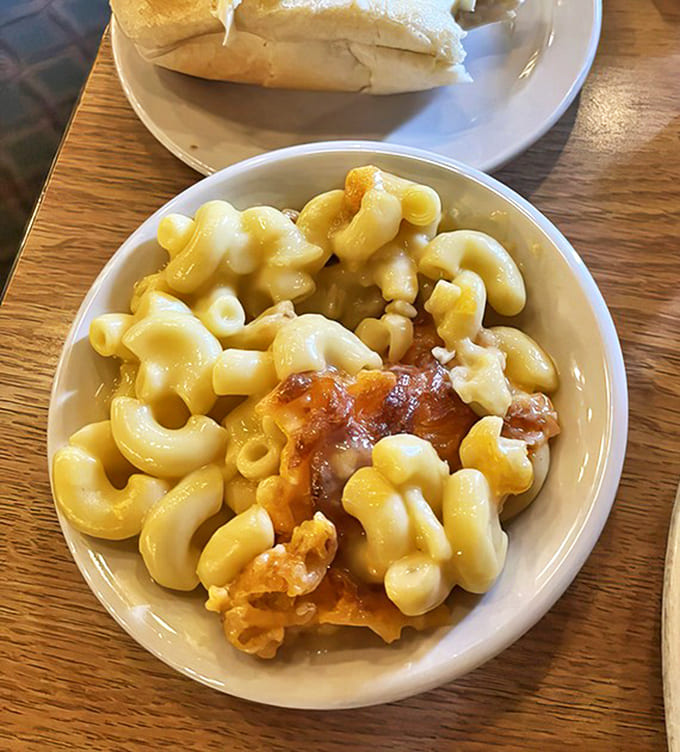 Mac and cheese that doesn't need reinvention &ndash; just perfectly cooked pasta embraced by creamy cheese sauce with that coveted crispy top.