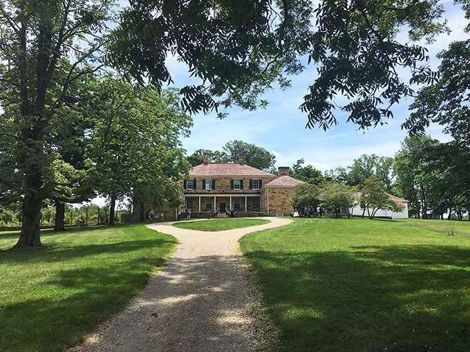 Adena Mansion sits on its hill like it owns the place, which technically it does, offering views worth the visit alone.