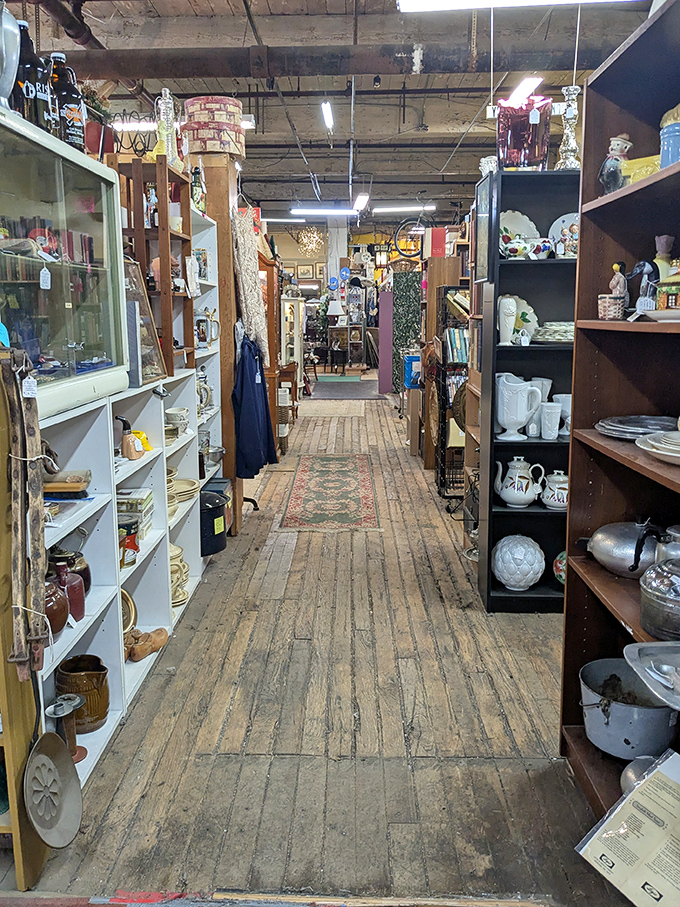 Wander down wooden-floored aisles where history lines both sides &ndash; each shelf and display case offering a different chapter of America's material past.