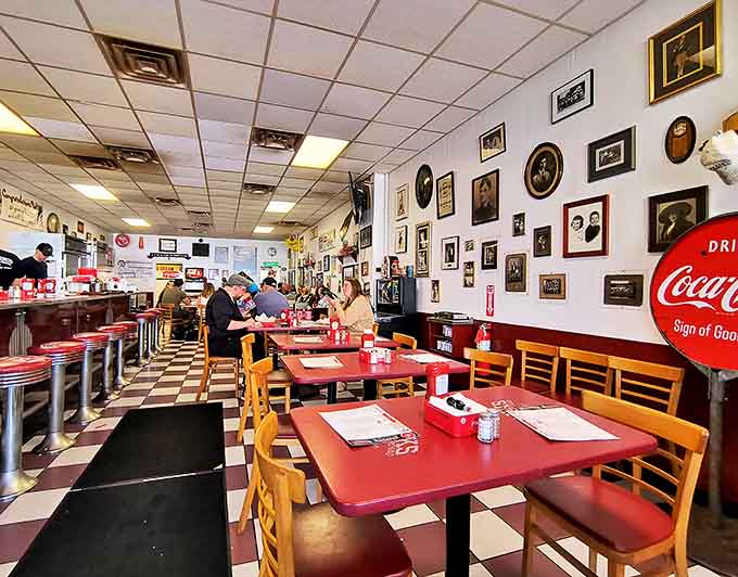 Every inch of wall space tells a story &ndash; vintage photos and memorabilia create a visual timeline of both the restaurant and Zeeland itself.
