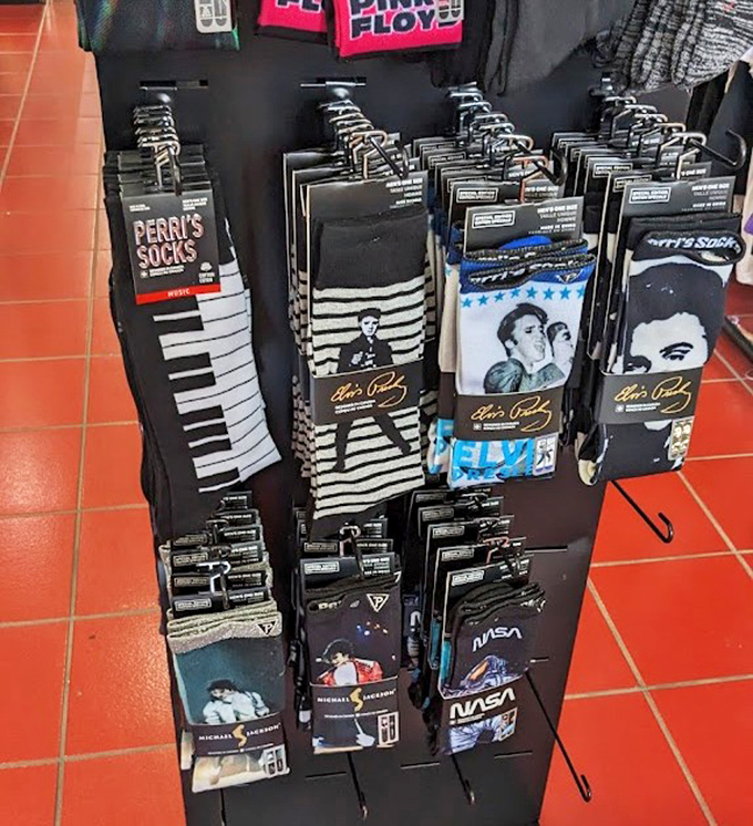 Band and Pop-culture Socks: Put your fandom on your feet &ndash; Elvis, piano keys, and NASA designs that let you wear your musical obsessions.