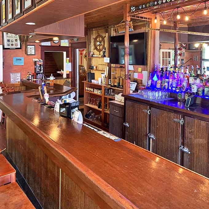 The bar beckons with promises of local craft beers &ndash; because great barbecue deserves equally thoughtful beverage companions.